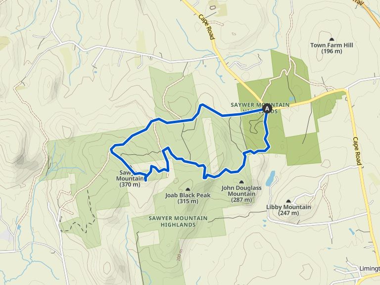Sawyer Mountain and High Pasture loop — Limington | hike | Komoot